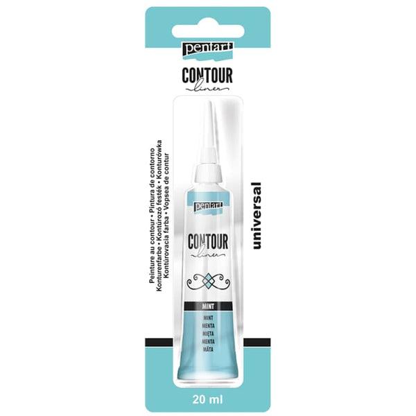 LITTLE WHITE BIRD - Contour Liner | MINT | Pentart | 20ML